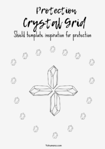 6 Crystal Grid Templates Printables for Love, Protection, Healing