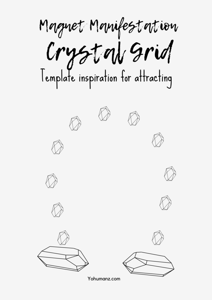 6 Crystal Grid Templates Printables for Love, Protection, Healing