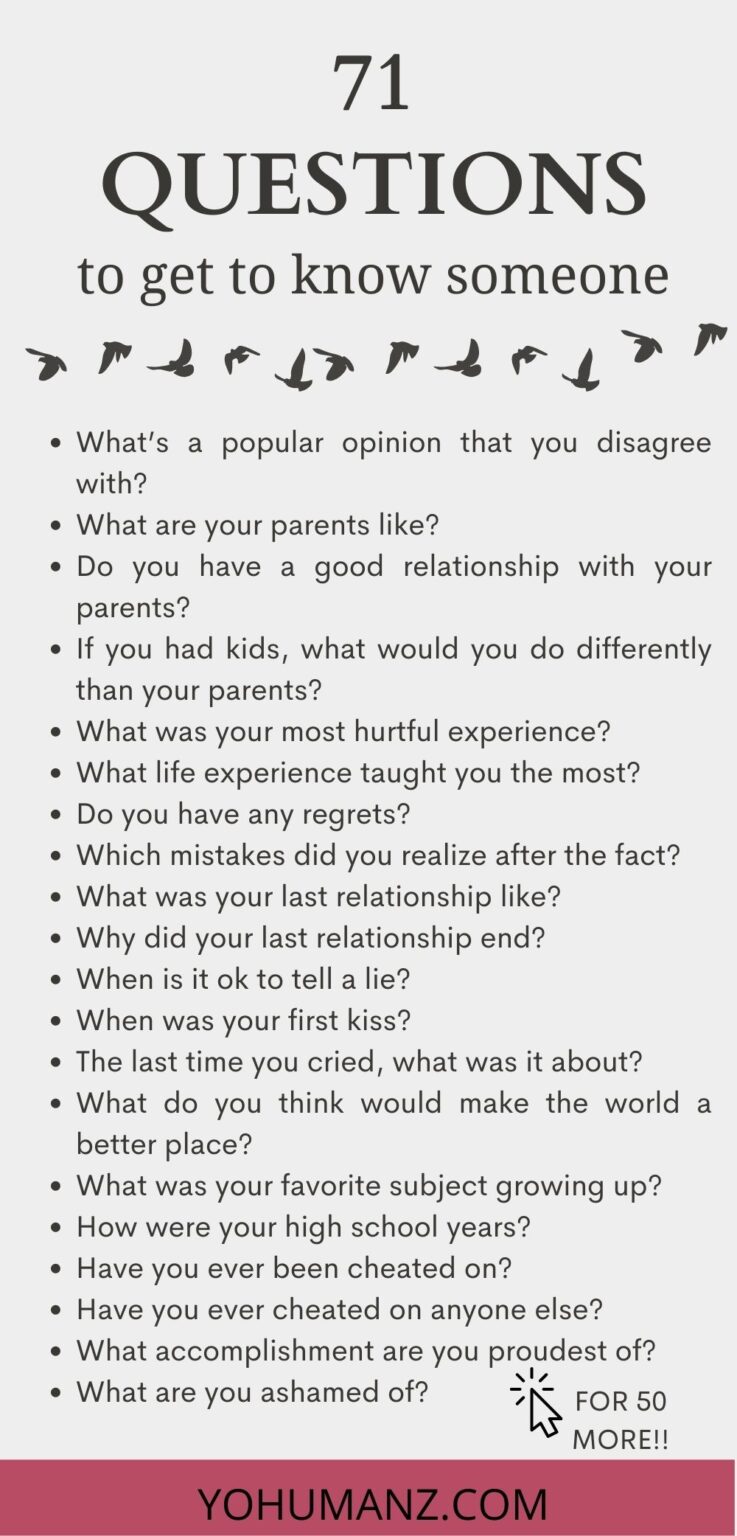 71 Interesting Get To Know You Questions for Couples