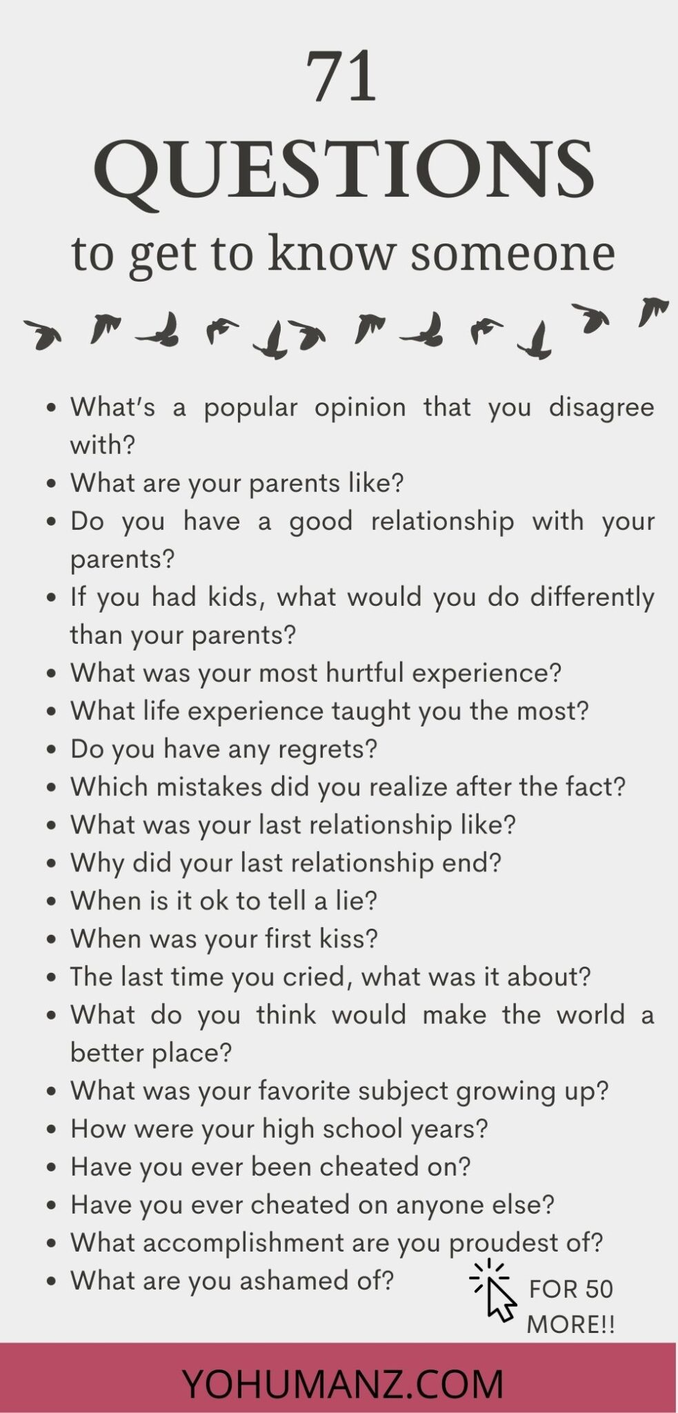 71 Interesting Get To Know You Questions for Couples