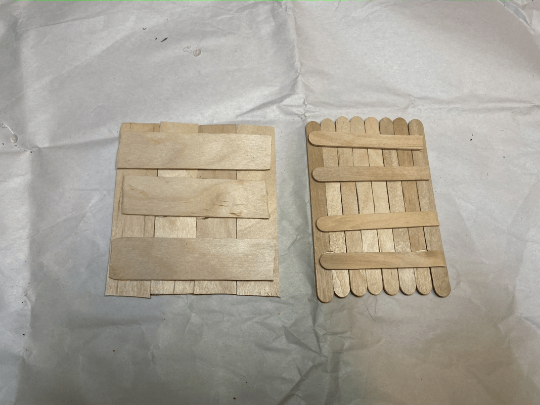 DIY Coasters from Popsicle Stick: Minimalist