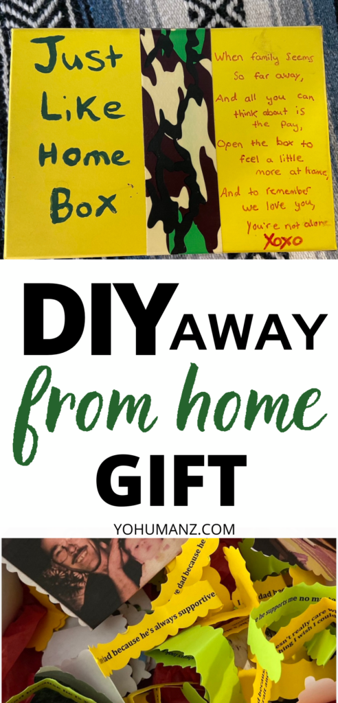 Just Like Home Box: DIY Gift Going Away, Military Care Package