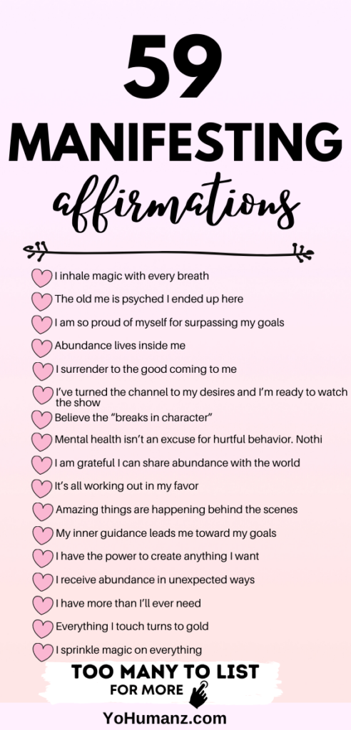 59 Best Affirmations for Manifestation: Speed Up Your Desires Now